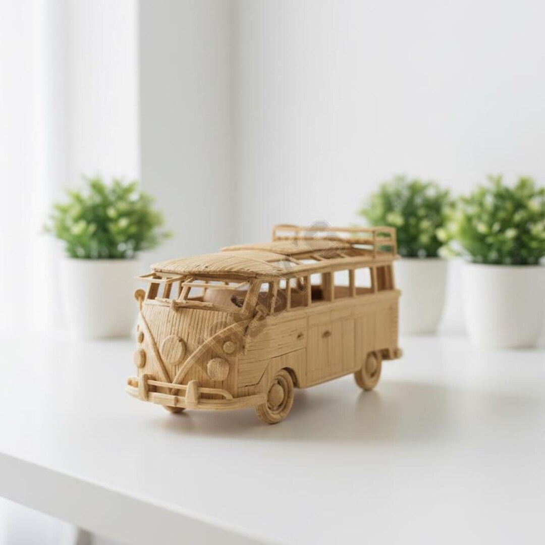 Matchstick Model Kit Camper Van | Advanced DIY Craft Project | Detailed ...
