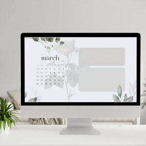 Desktop Wallpaper Organizer Spring Design - Etsy