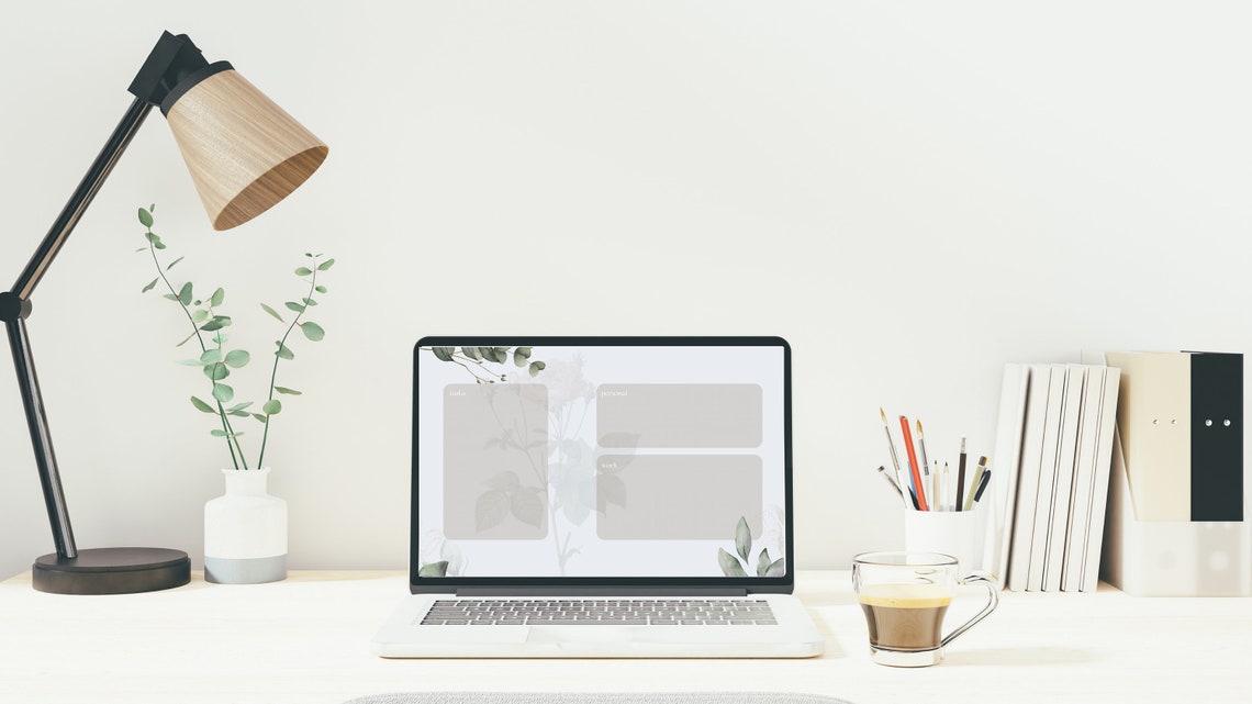 Desktop Wallpaper Organizer Spring Design - Etsy