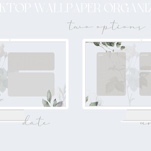 Desktop Wallpaper Organizer Spring Design - Etsy