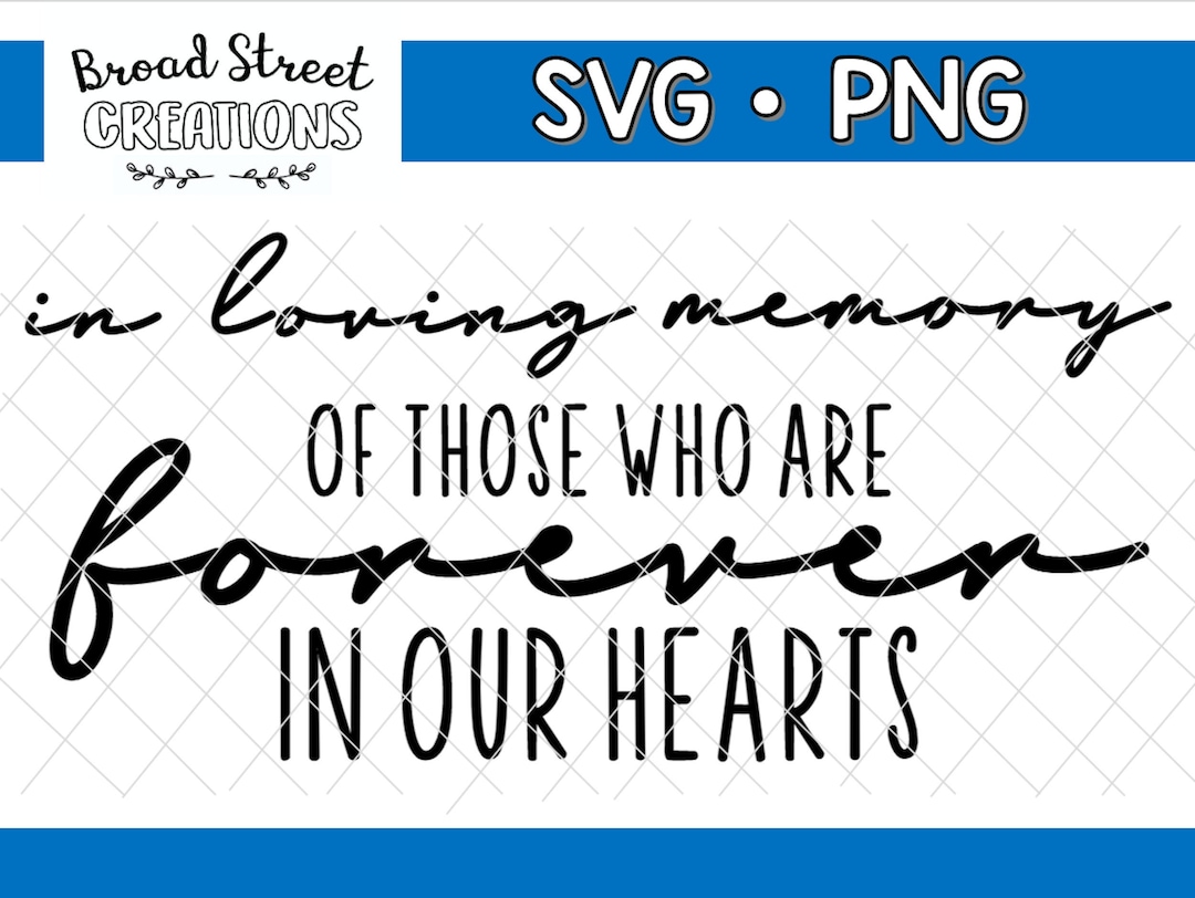 In Loving Memory Svg, Memorial Svg, Memory Svg, Wedding Svg, Marriage ...
