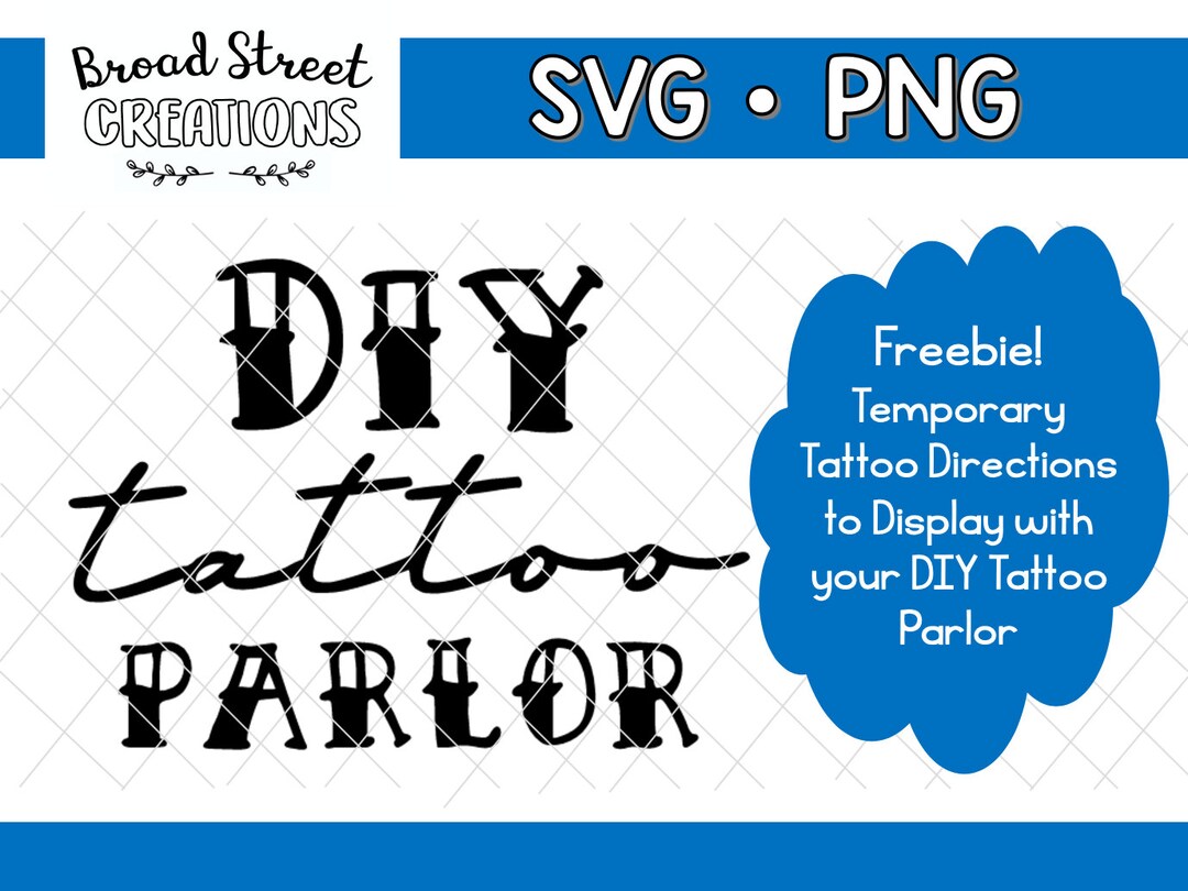 DIY Tattoo Parlor Svg, Tattoo Svg, Kids Area Svg, Kids Wedding Svg ...