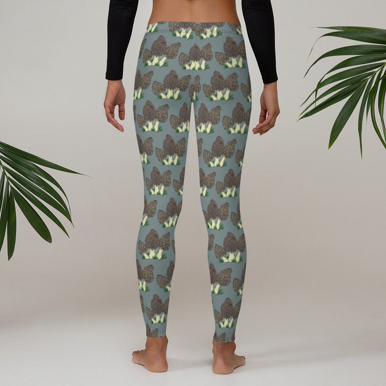 Alaska Gray Morel Mushroom Hunting Outdoor Adventure Camping Leggings ...