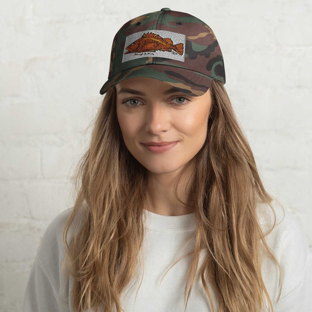 Embroidered Alaska Rockfish Yelloweye Fishing Dad Hat - Etsy