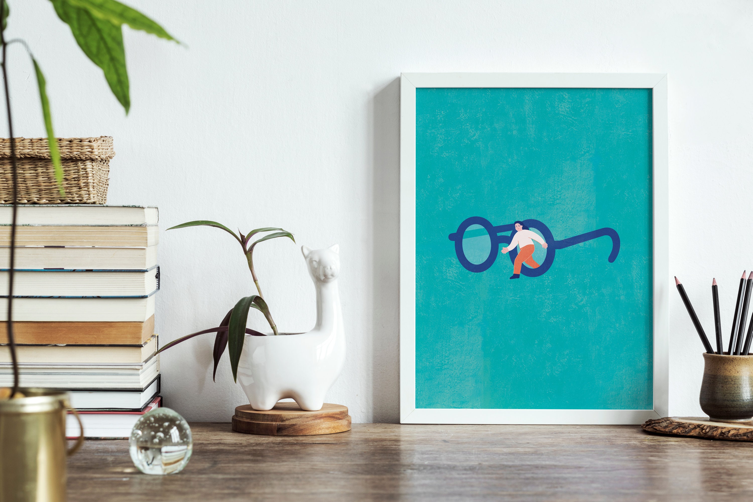 Glasses Art Printable Wall Decor Room Decor Printable - Etsy