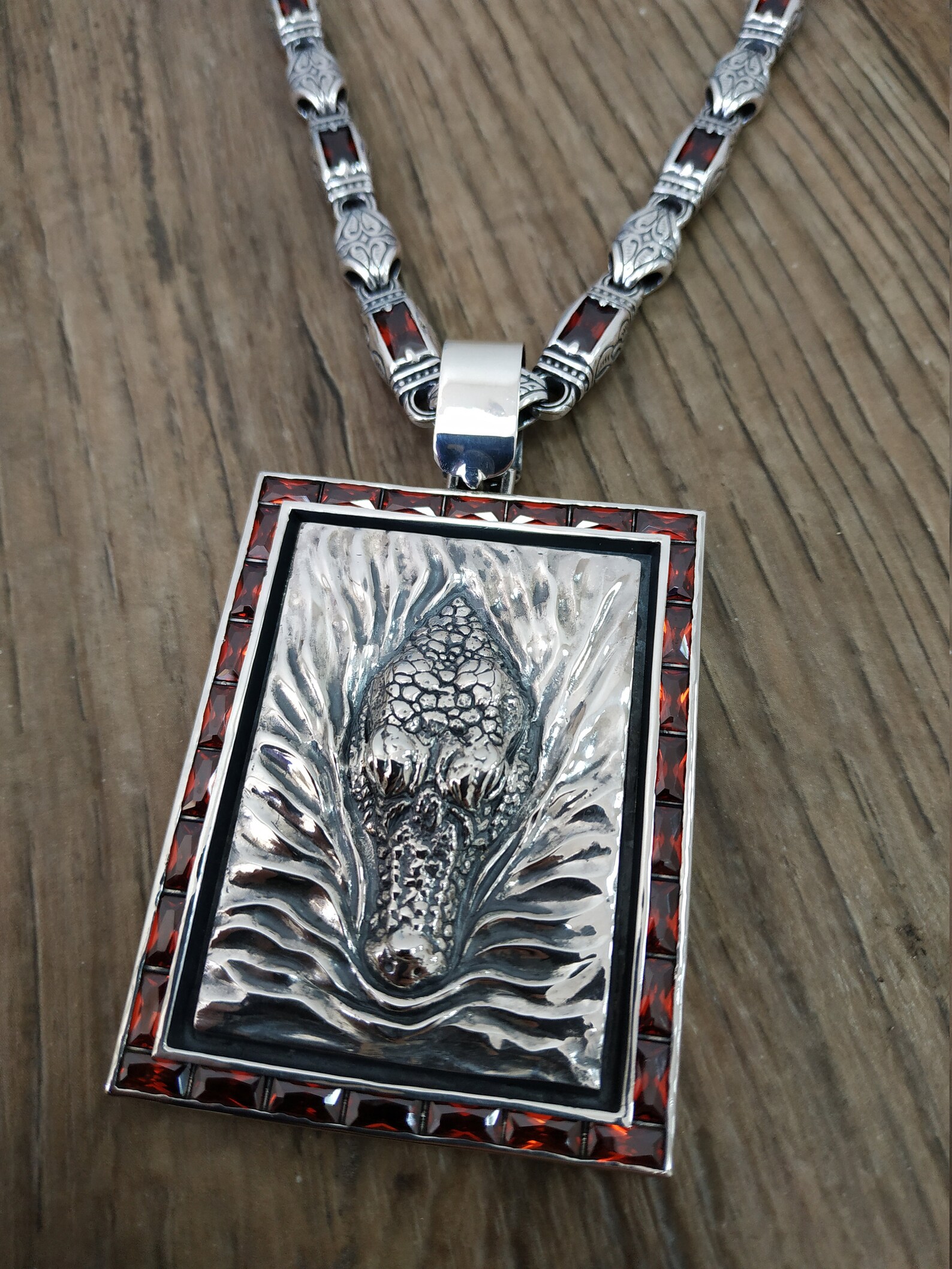 Mens Sterling Silver Necklace; 925 Sterling Silver Chain; Mens Silver ...