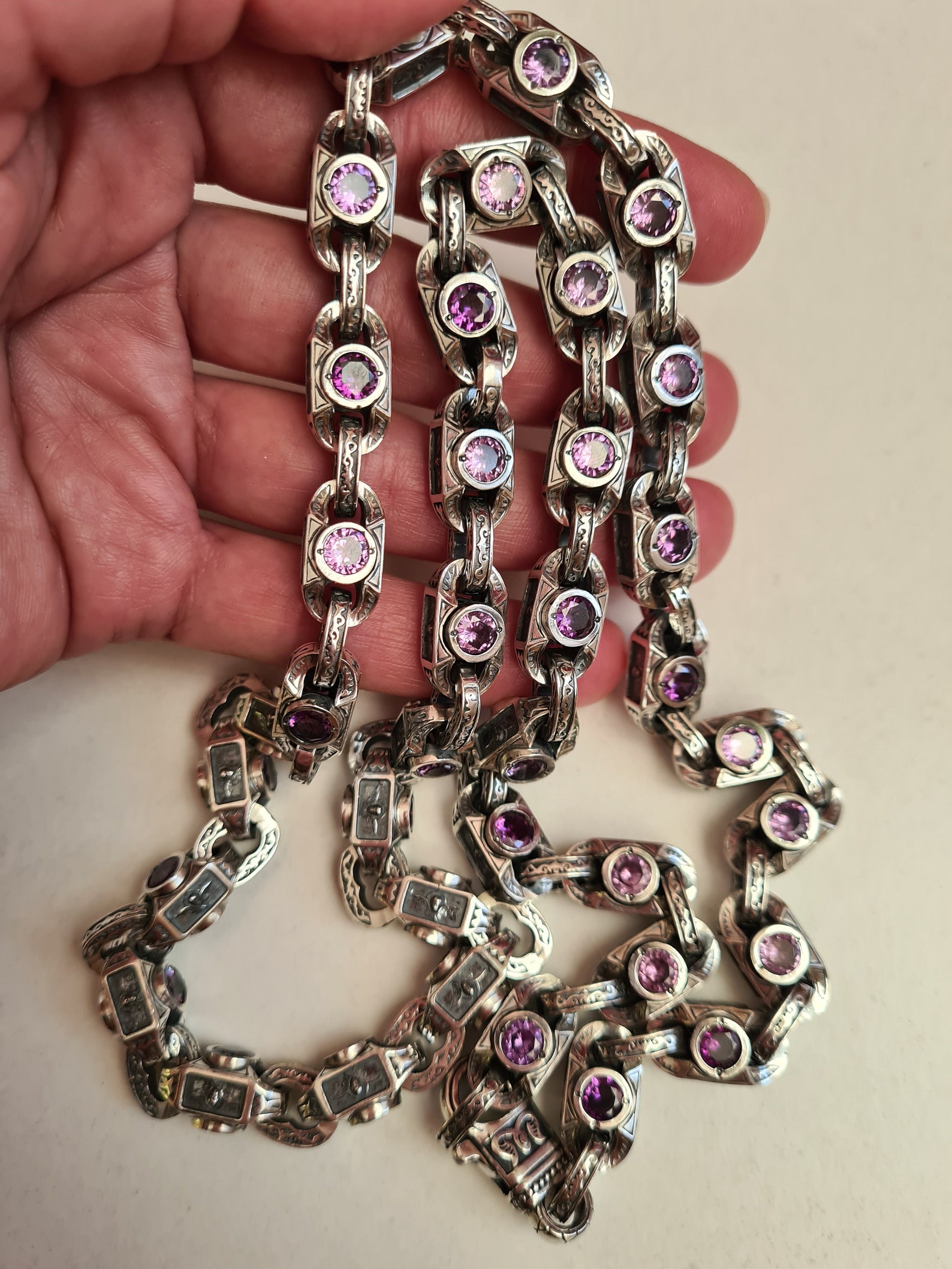 Mens Sterling Silver Necklace Silver Chain for Men 925 - Etsy