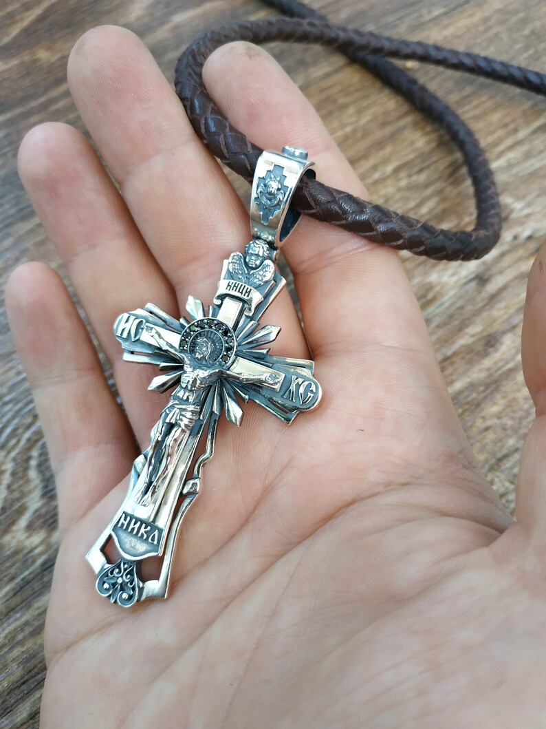 925 Sterling Silver Cross - Etsy