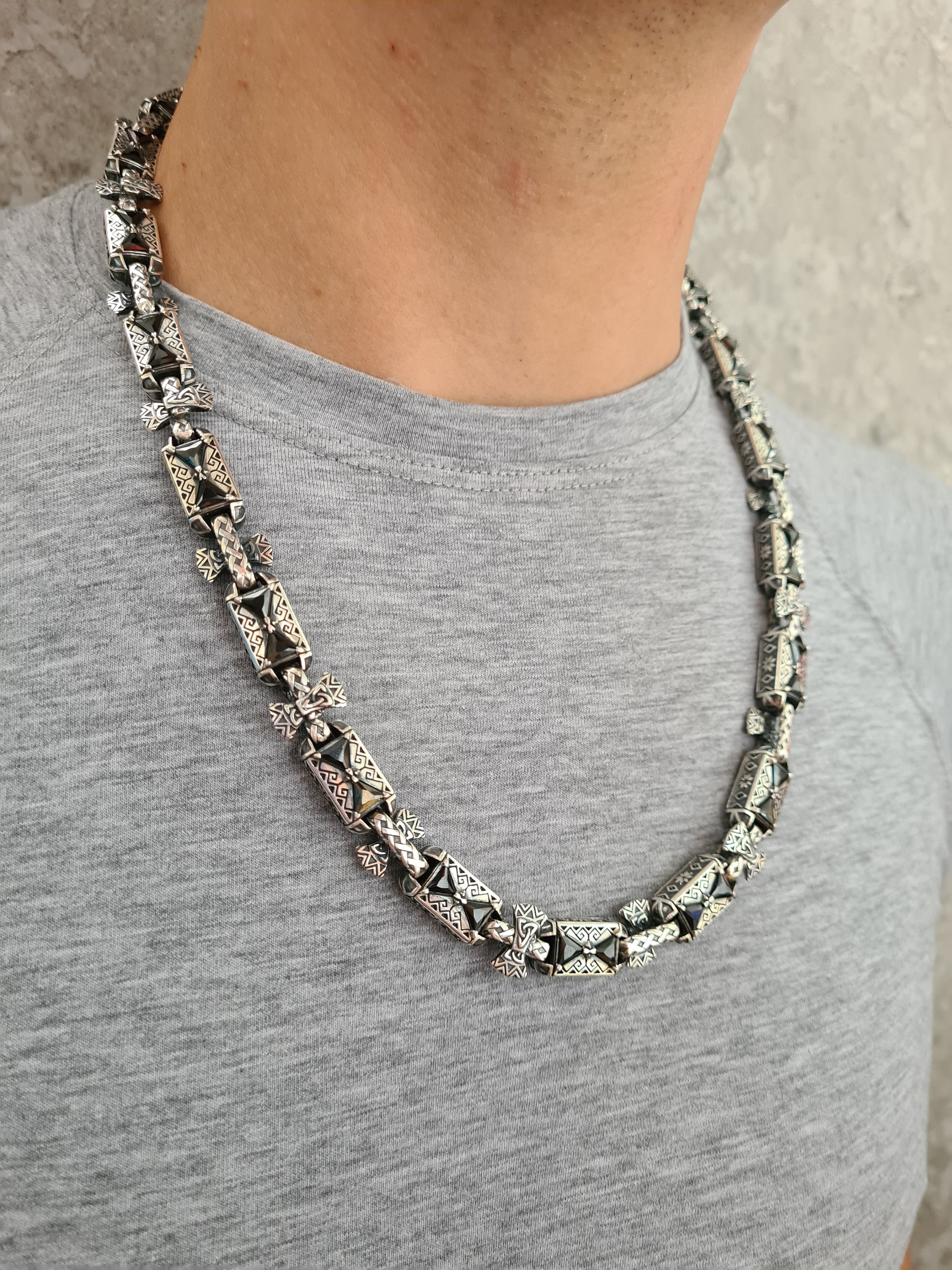 Men's Sterling Silver Necklace Silver Chain for Men - Etsy