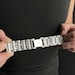 925 Sterling Silver Watch Bracelet With Stones; Watch Strap 23-26 Mm ...