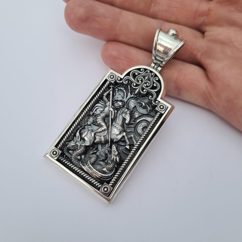 St George Pendant - Etsy