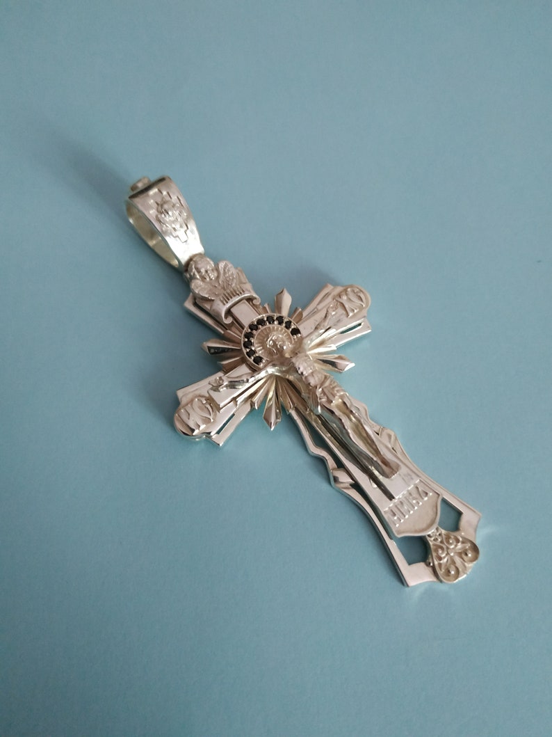 925 Sterling Silver Cross - Etsy