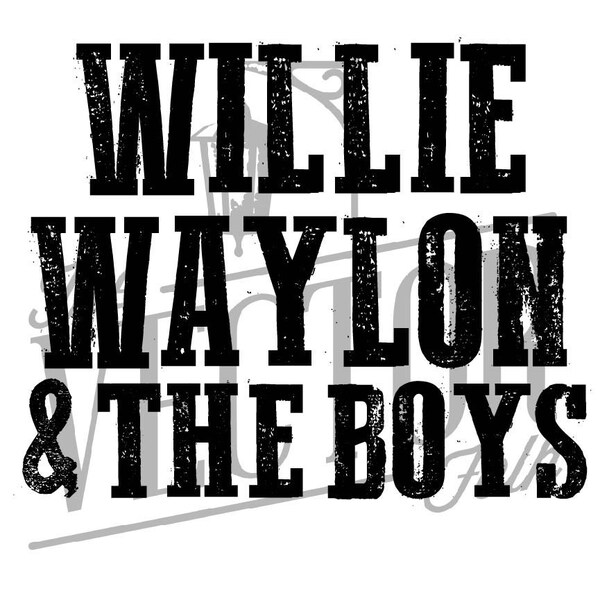 Waylon Svg - Etsy