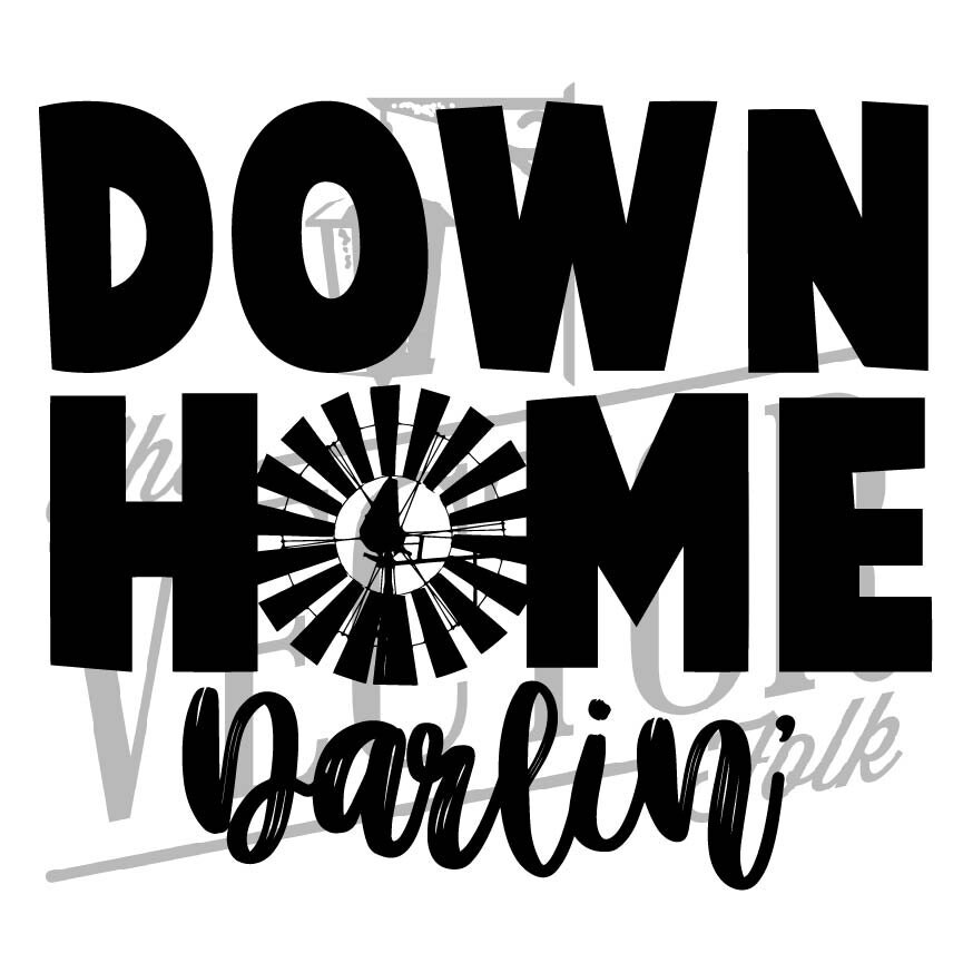 Down Home Darlin' SVG File Cricut Cut Files Silhouette - Etsy