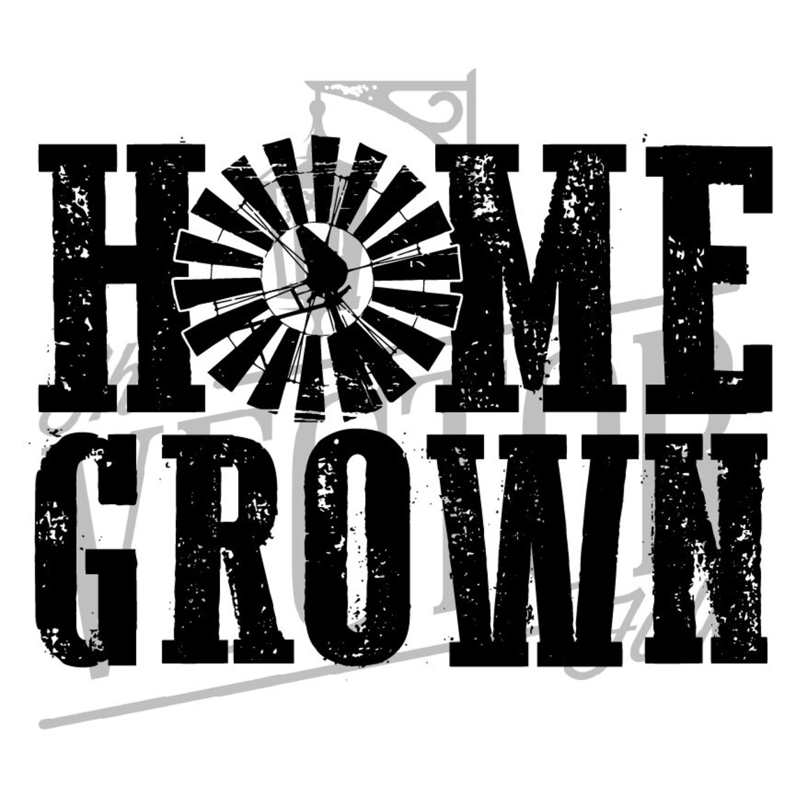 Home Grown SVG DXF and PNG File Cricut Cut Files Silhouette - Etsy
