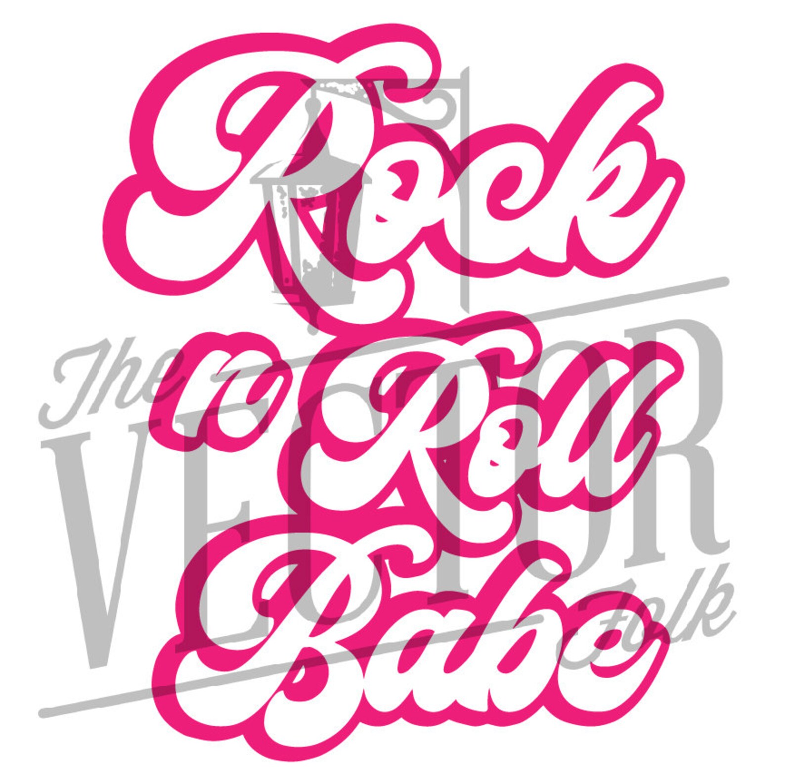 Rock N Roll Babe SVG File Cricut Cut Files Silhouette Cut - Etsy