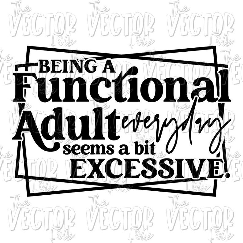 Functional Adult SVG DXF and PNG File Cricut Cut Files | Etsy