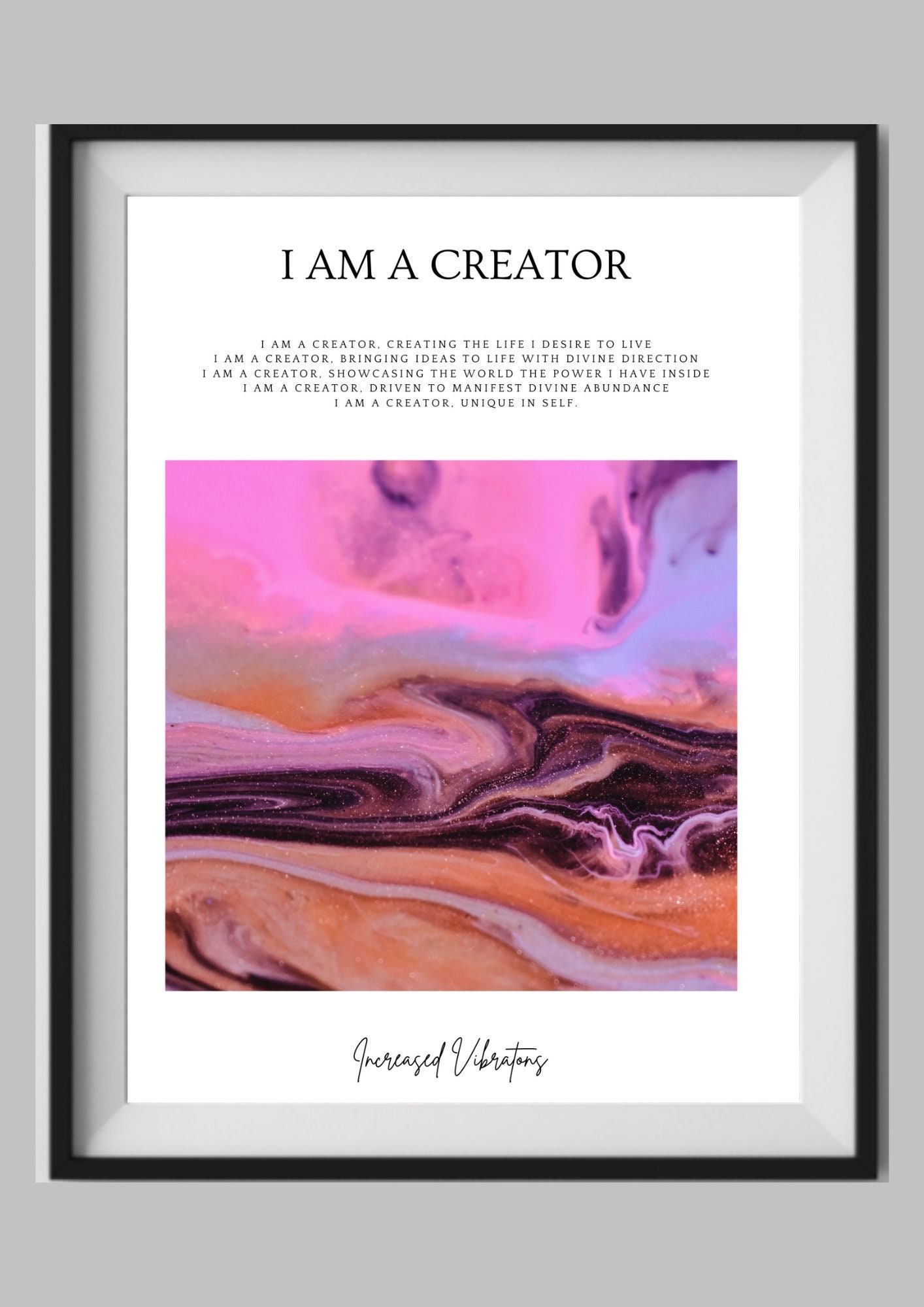 I AM A Creatorprintable Wall Postersself Awareness - Etsy
