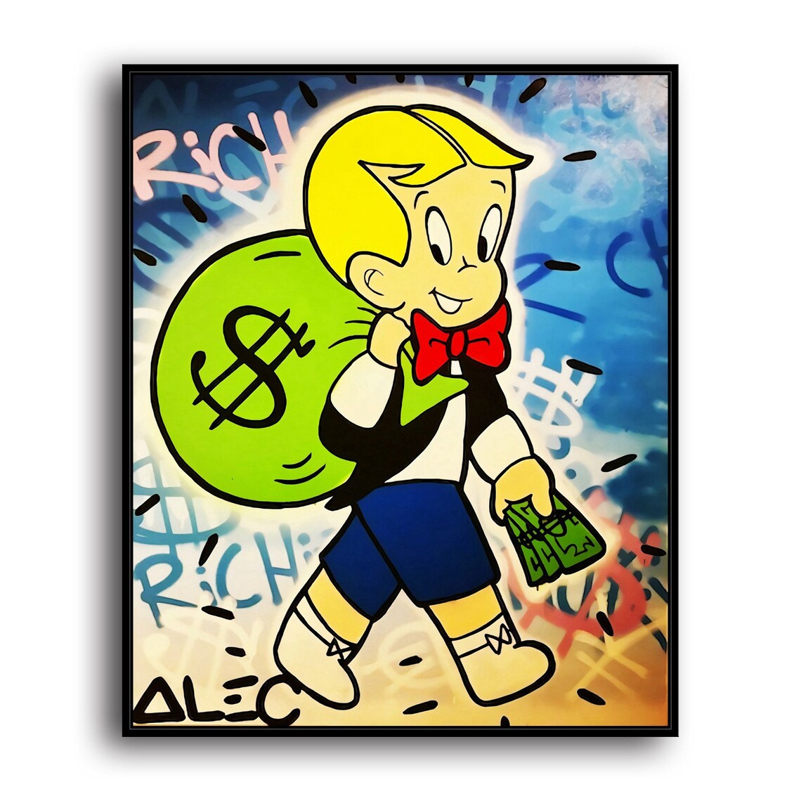 Alec Monopoly Richie Rich with his Money Bag HD | Etsy