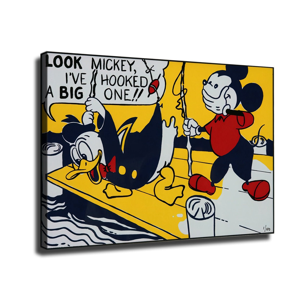 Roy Lichtenstein Look Mickey HD print on Canvas | Etsy