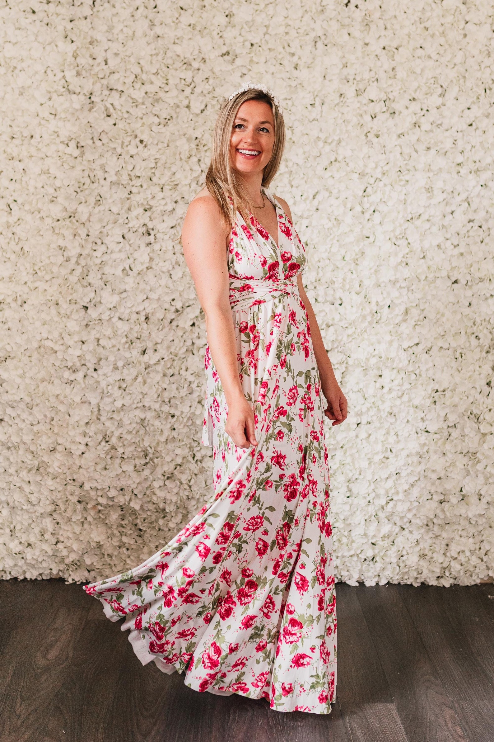 Rosie Floral Multiway Infinity Bridesmaid Dress for Weddings - Etsy