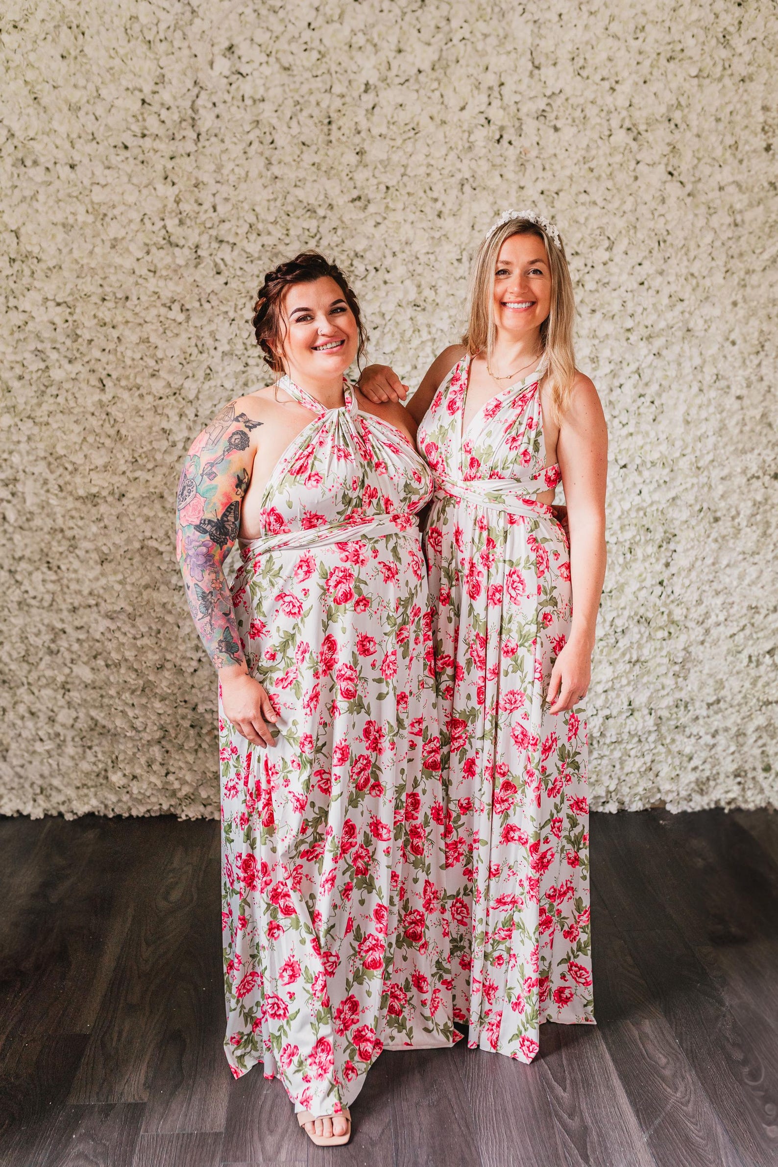 Rosie Floral Multiway Infinity Bridesmaid Dress for Weddings - Etsy