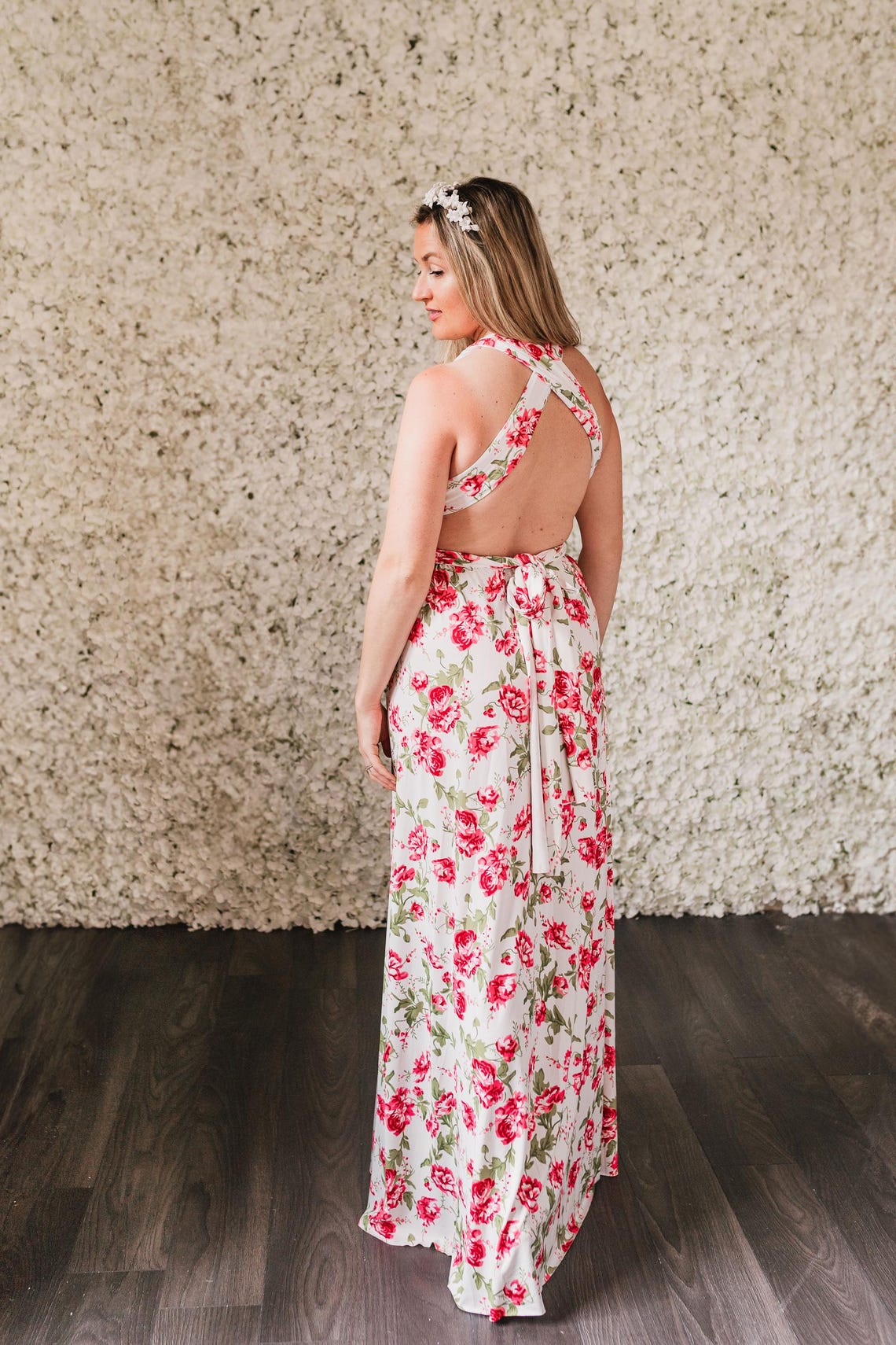 Rosie Floral Multiway Infinity Bridesmaid Dress for Weddings - Etsy