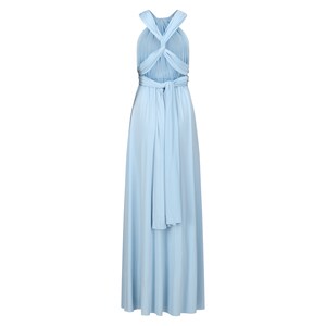 Powder Blue Multiway Infinity Bridesmaid Dress for Weddings - Etsy UK