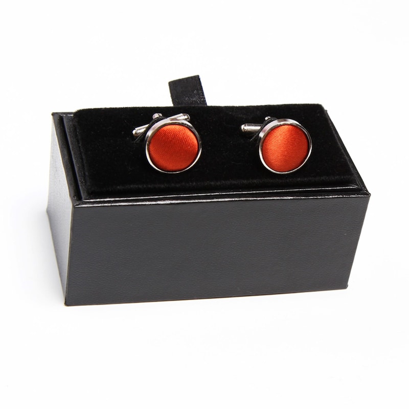 Orange Cufflinks - Etsy