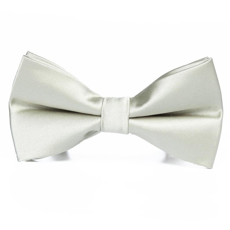 Fossil Green Groomsmen Bow Tie, Tie and Pocket Square Set for Weddings ...