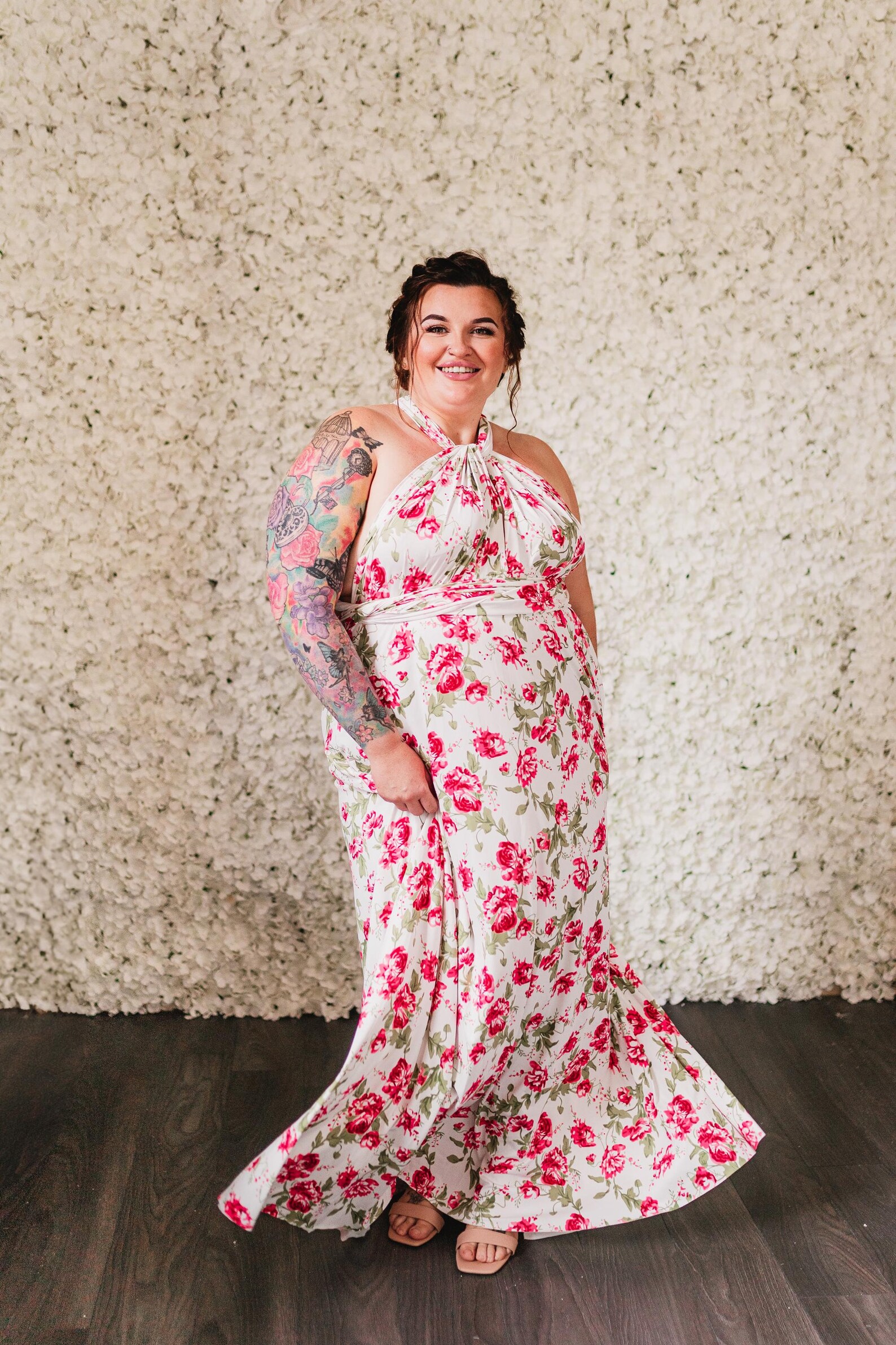 Rosie Floral Multiway Infinity Bridesmaid Dress for Weddings - Etsy