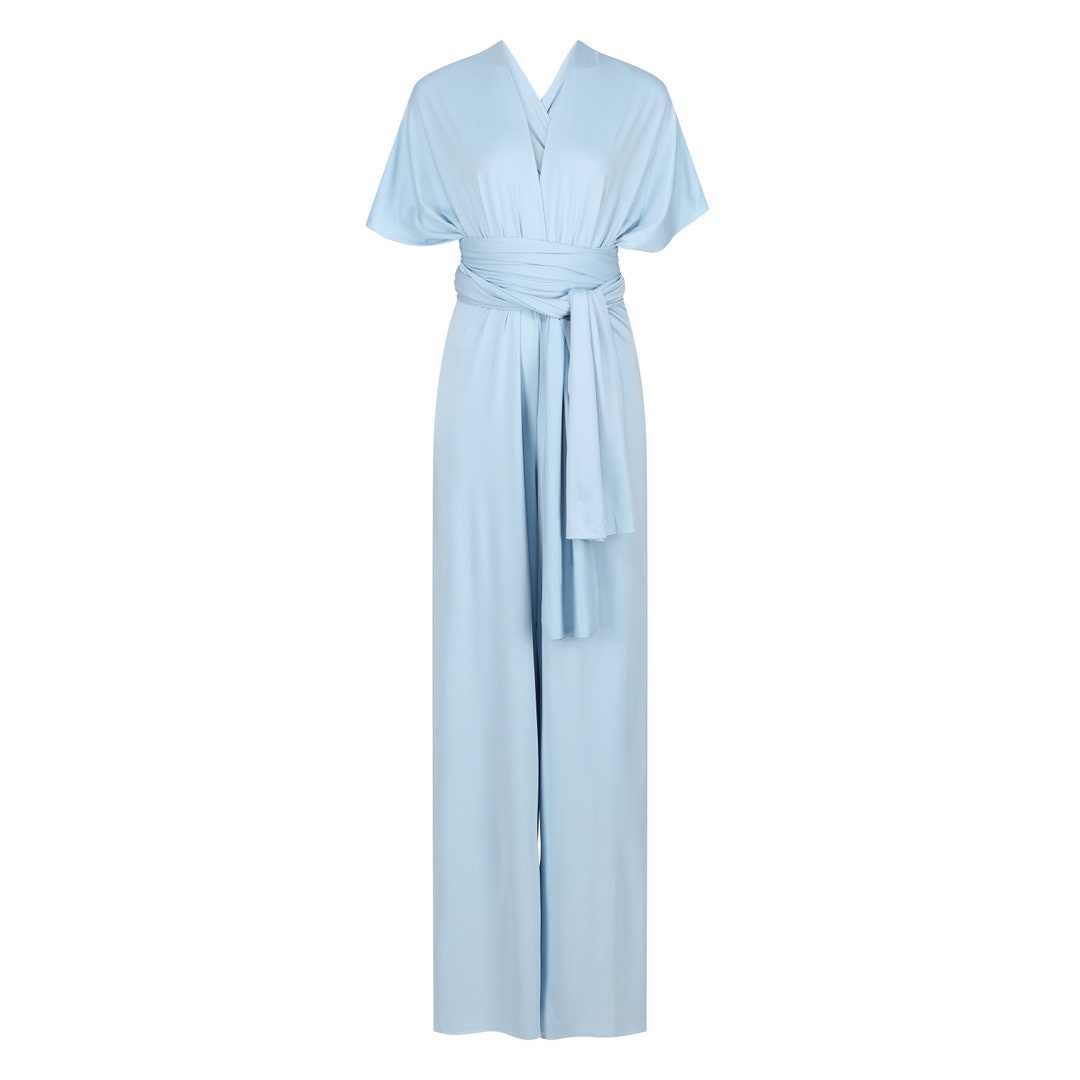 Powder Blue Multiway Infinity Bridesmaid Jumpsuit for Weddings - Etsy