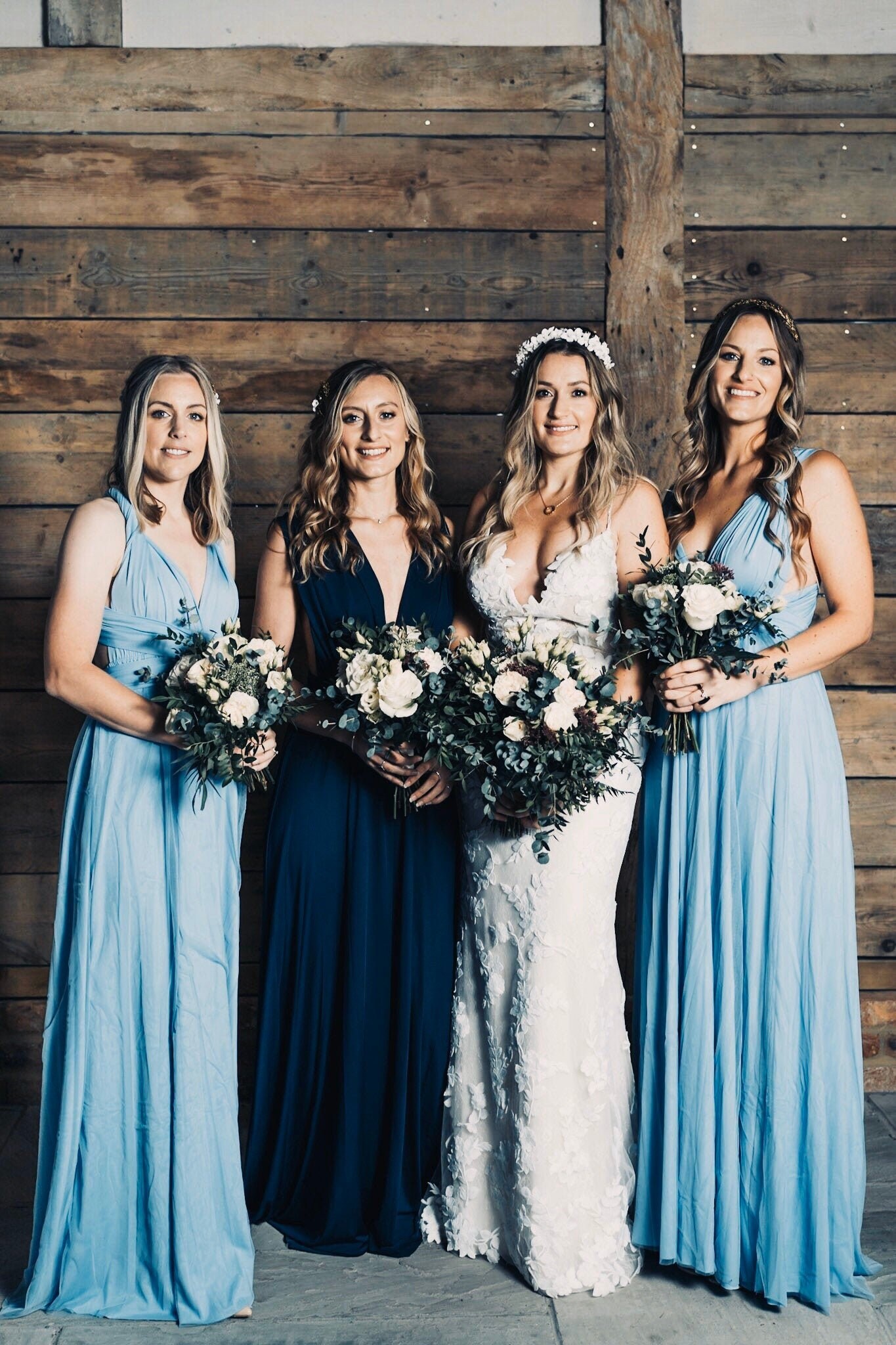 Powder Blue Multiway Infinity Bridesmaid Dress for Weddings | Etsy UK