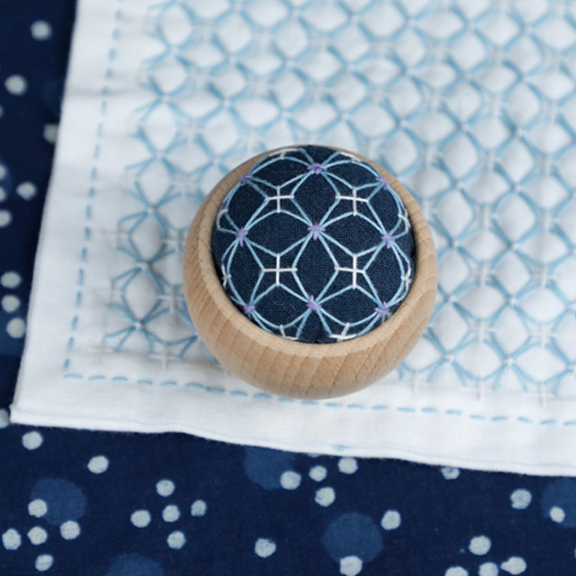 Pin Cushionjapanese-style Solid Wood Needle Basesashiko - Etsy UK