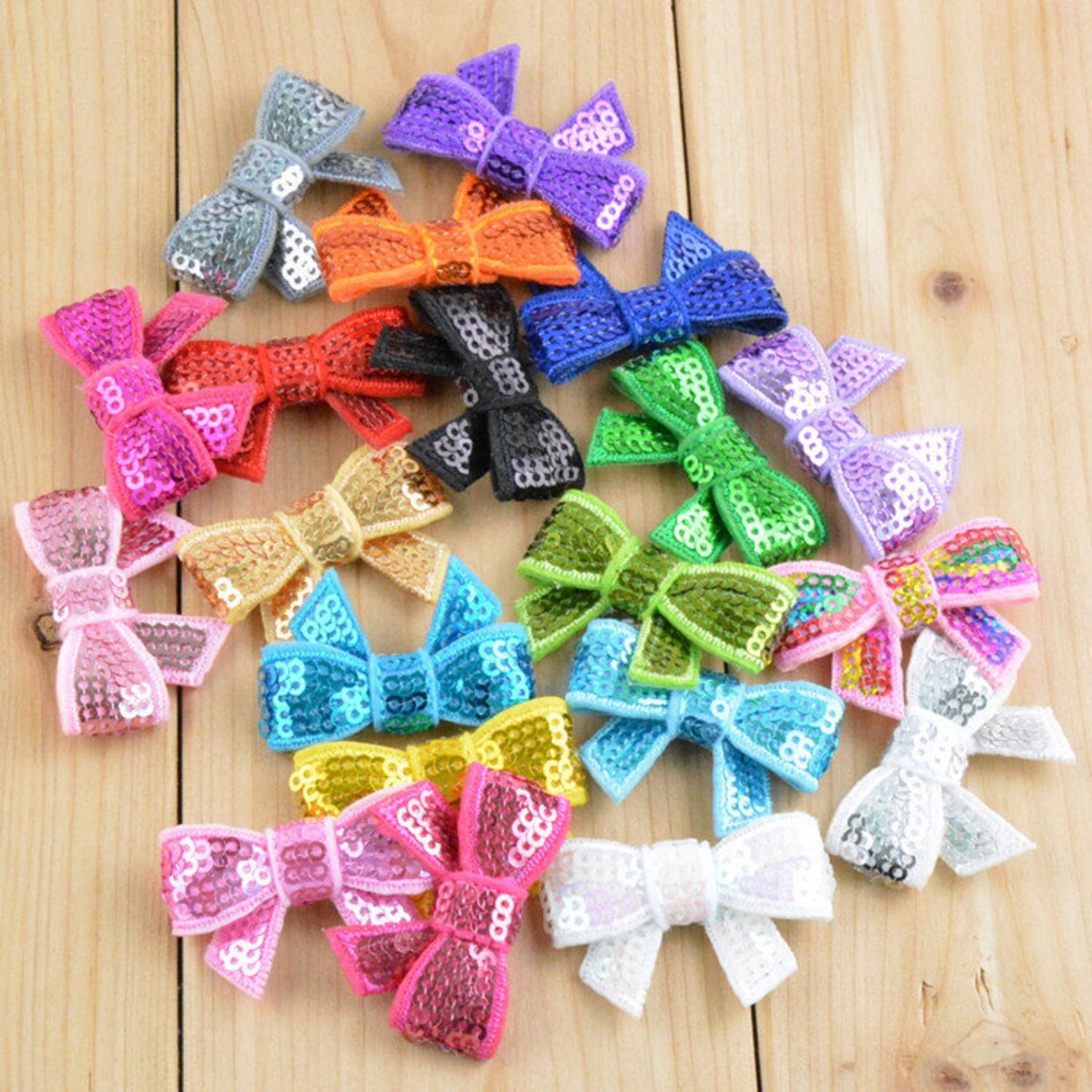 Sequin Bows1.6 Sequin Bowsbulk Sequin Bowswholesale - Etsy