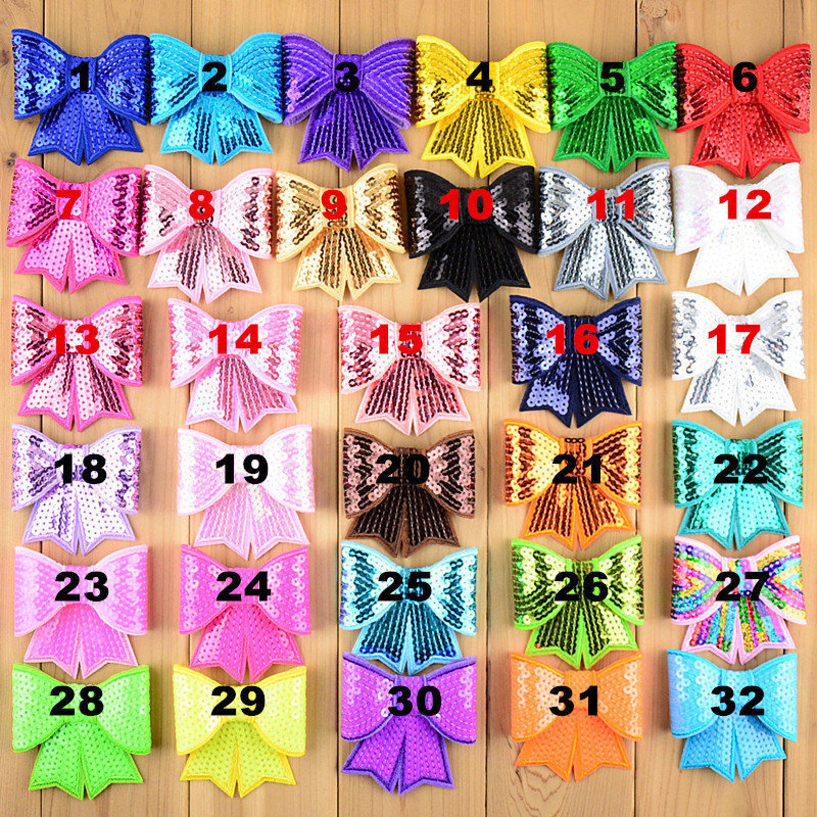 Sequin Bows3 Sequin Bowsbulk Sequin Bowswholesale | Etsy