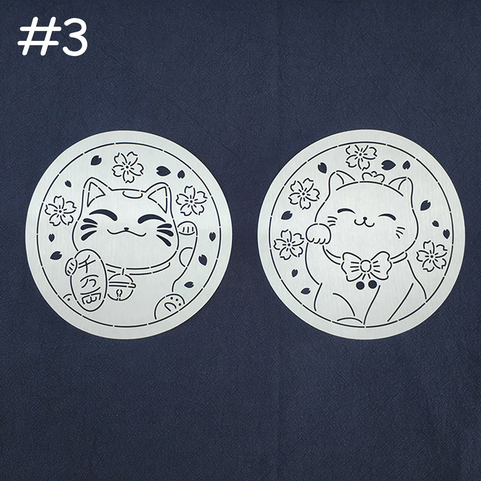 Sashiko Stencil,sashiko Embroidery Pattern,quilt Stitch Mold,lucky Cat ...
