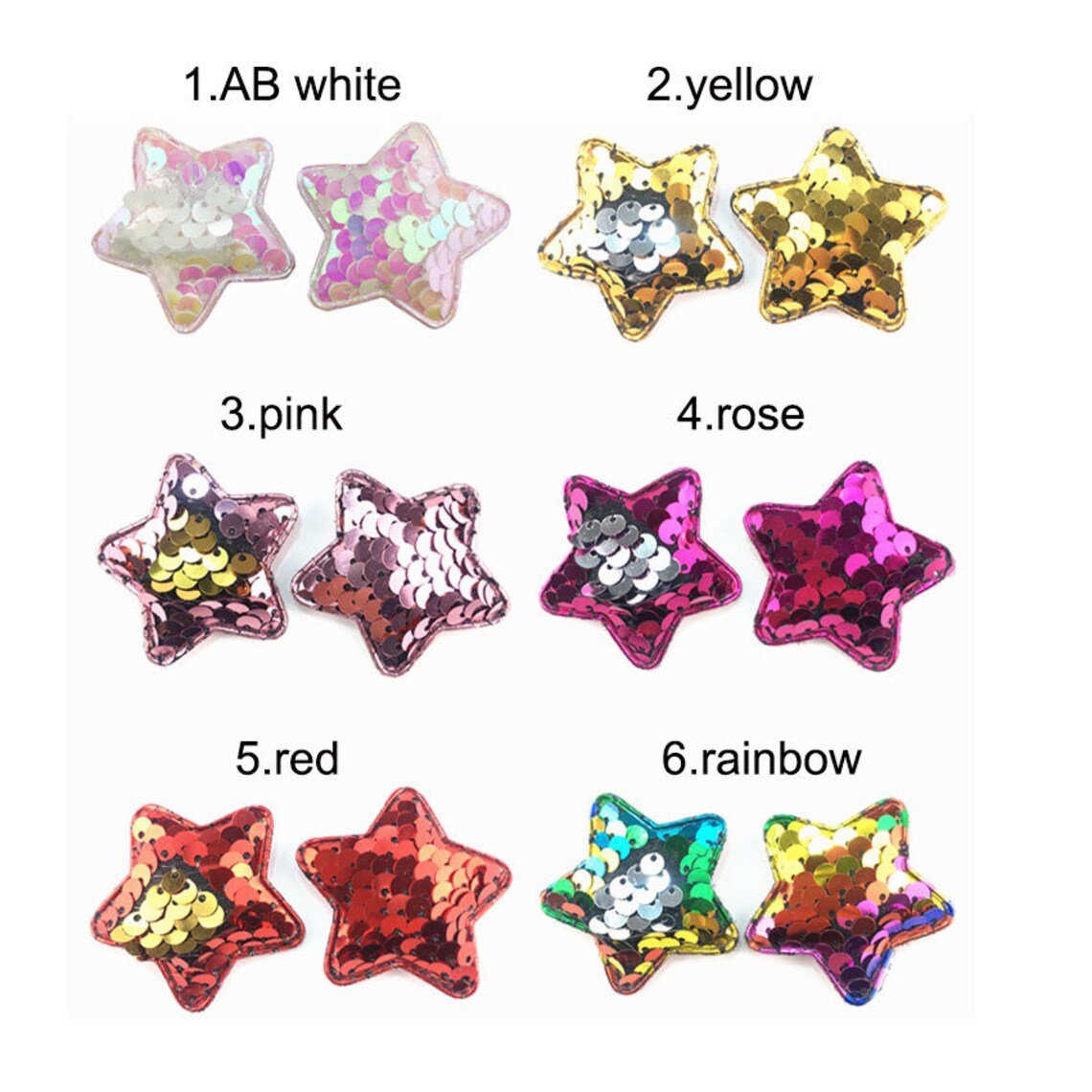 4cm Glitter Star Shape Sequins Accessoriesdiy Craft Starstar - Etsy