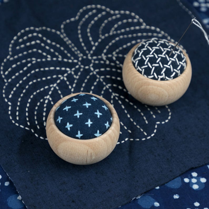 Pin Cushion,japanese-style Solid Wood Needle Base,sashiko Needle,solid ...