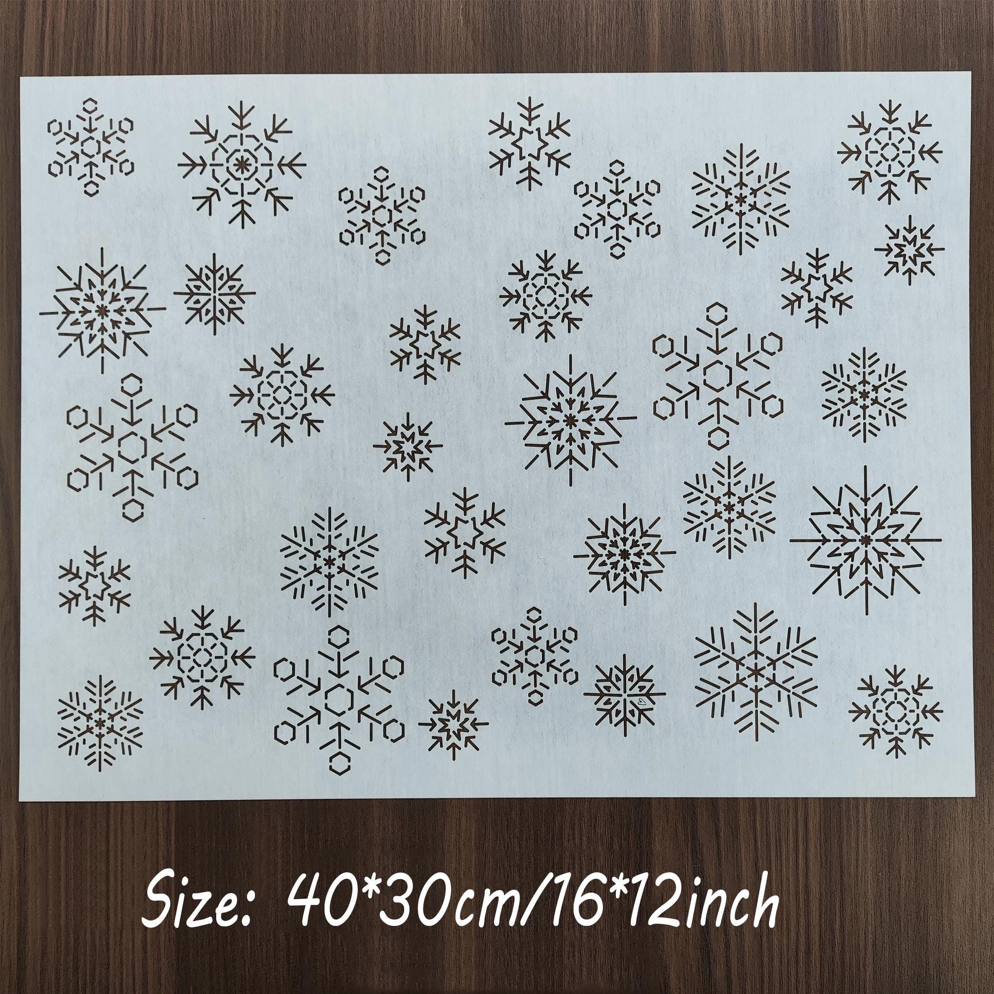 Sashiko Stencil,sashiko Embroidery Pattern,quilt Stitch Mold,40*30cm/16 ...