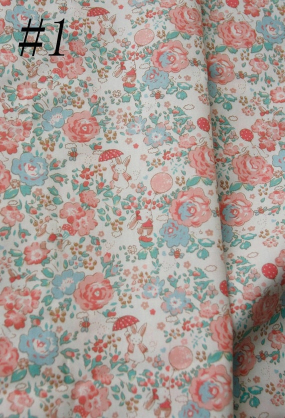 Pink Rose Printing Fabricsewing Fabricfloral Twill Cotton - Etsy