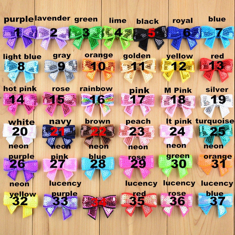 Sequin Bows1.6 Sequin Bowsbulk Sequin Bowswholesale - Etsy