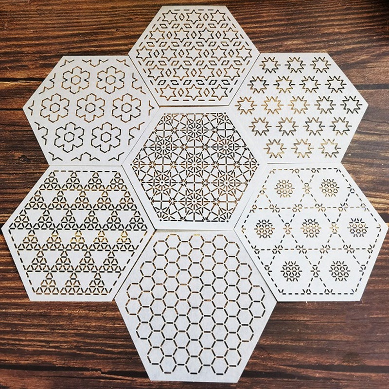 Hexagon Stencil - Etsy