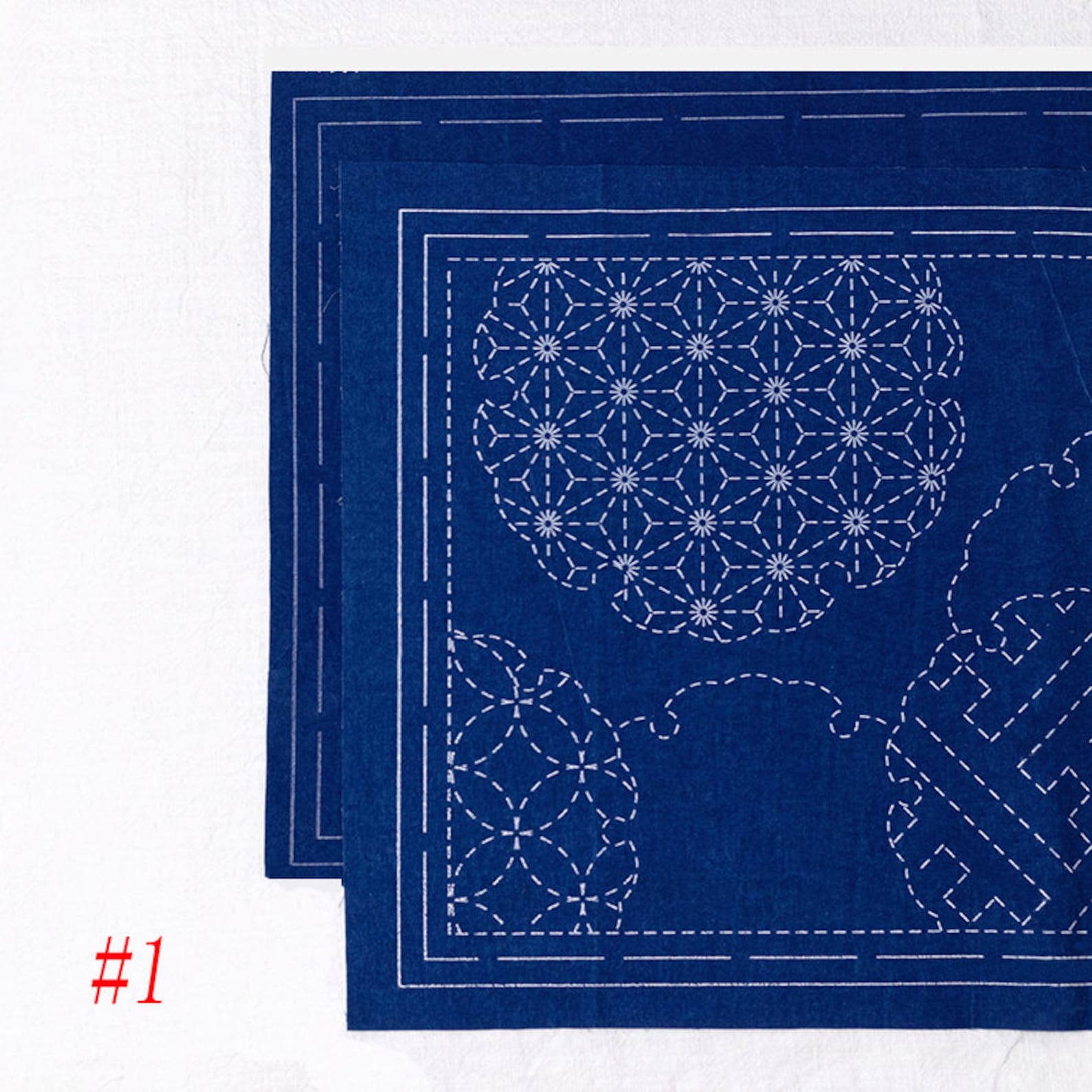 Sashiko Kit,pre-printed Pattern,sashiko Material Packaging,diy Gifts ...