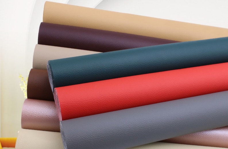 Self-adhesive Leather Fabricfaux Leather Fabricartificial | Etsy