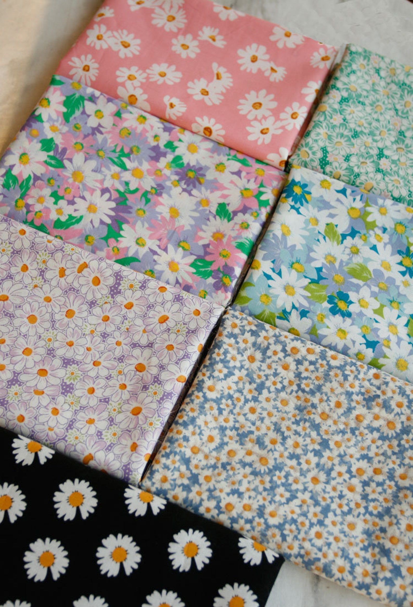 Cotton floral prints fabricsewing fabricIdyllic floral | Etsy