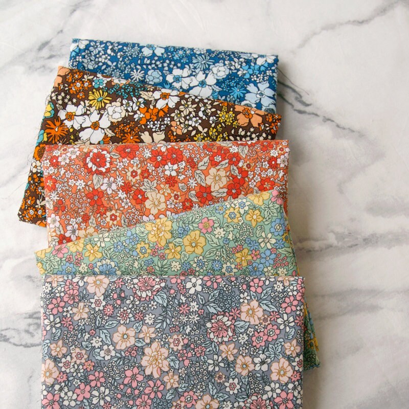 Floral Print Fabric - Etsy