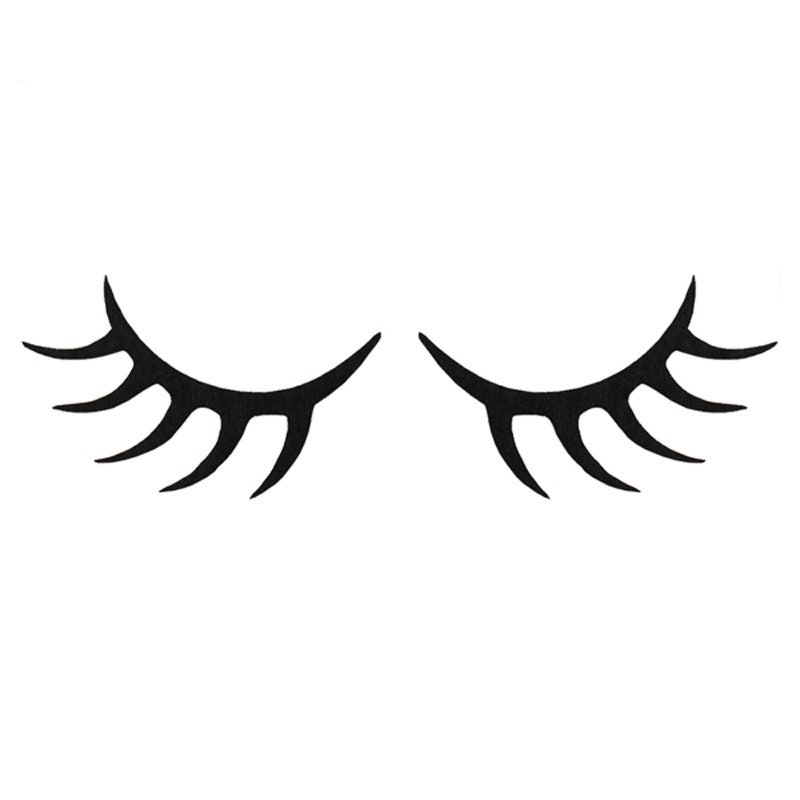 Unicorn Eyelashessleepy Eyelashes Decalsunicorn - Etsy