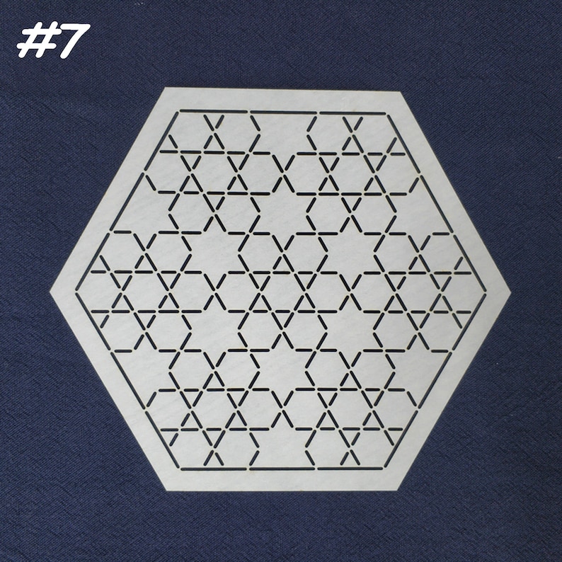 Sashiko Stencil,sashiko Embroidery Pattern,japanese Traditional Pattern ...