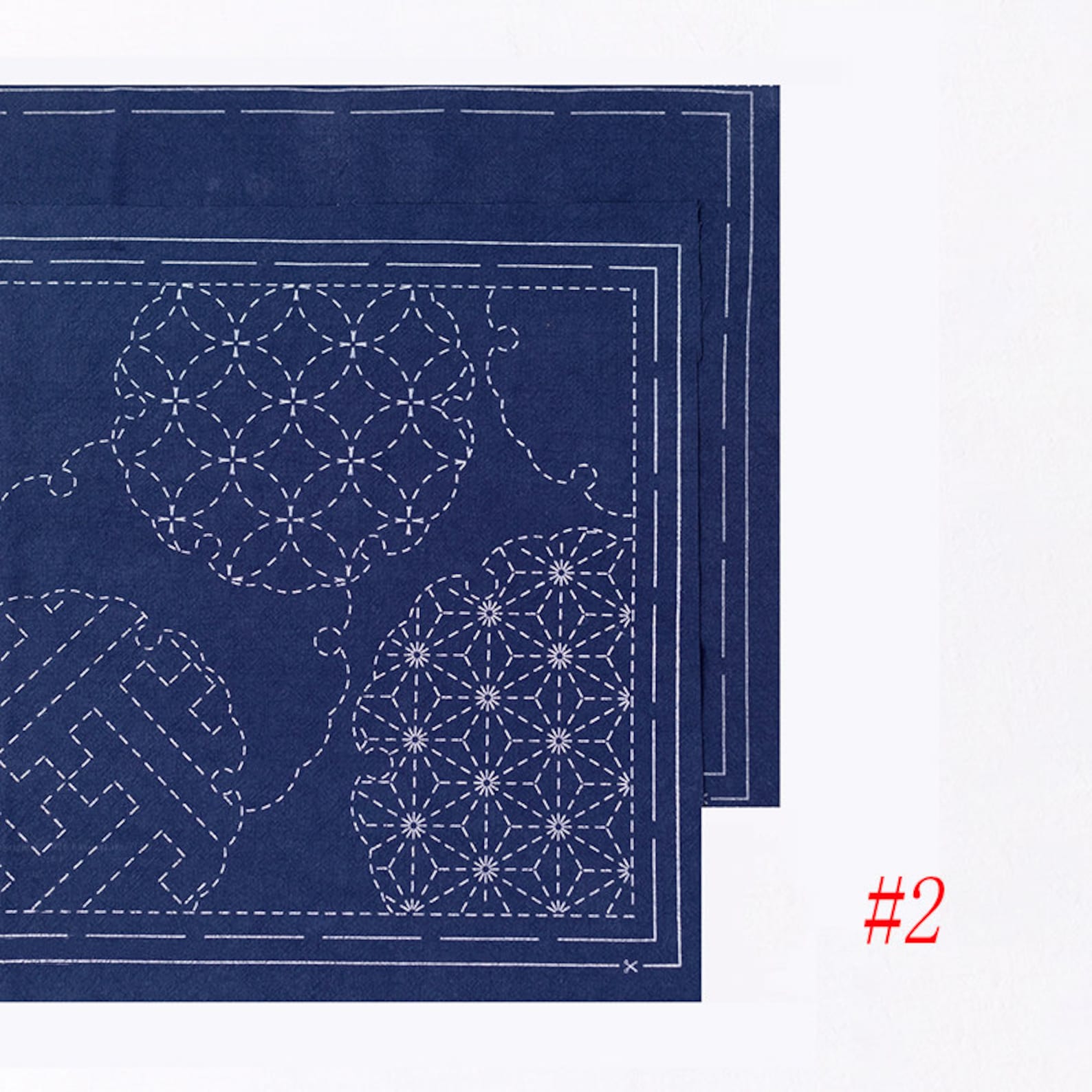 Sashiko Kit,pre-printed Pattern,sashiko Material Packaging,diy Gifts ...